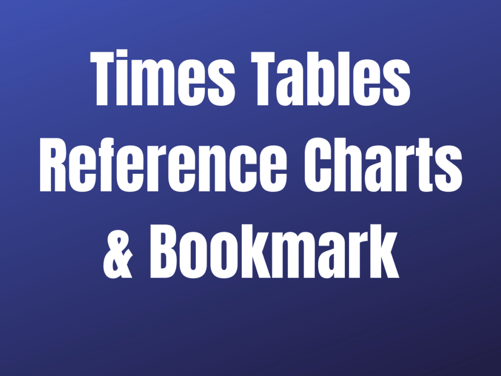 Multiplication Tables Reference | Orison Orchards